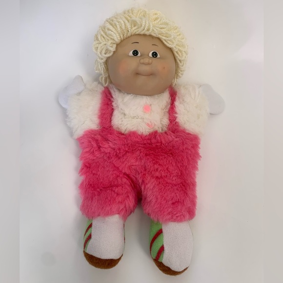 Toys | Vintage Cabbage Patch Doll Plush Hand Puppet 11 Inch Blonde Pink ...